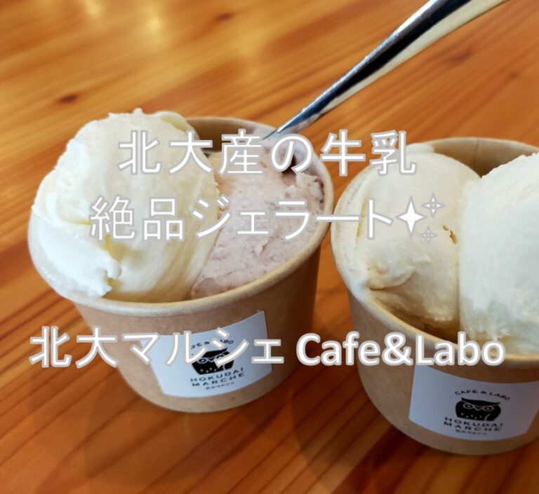 【北大マルシェ Cafe&Labo】北大産の牛乳で作る絶品 ジェラートやピザが楽しめる | 仙台発 伊達マイラー LiCo（りこ）